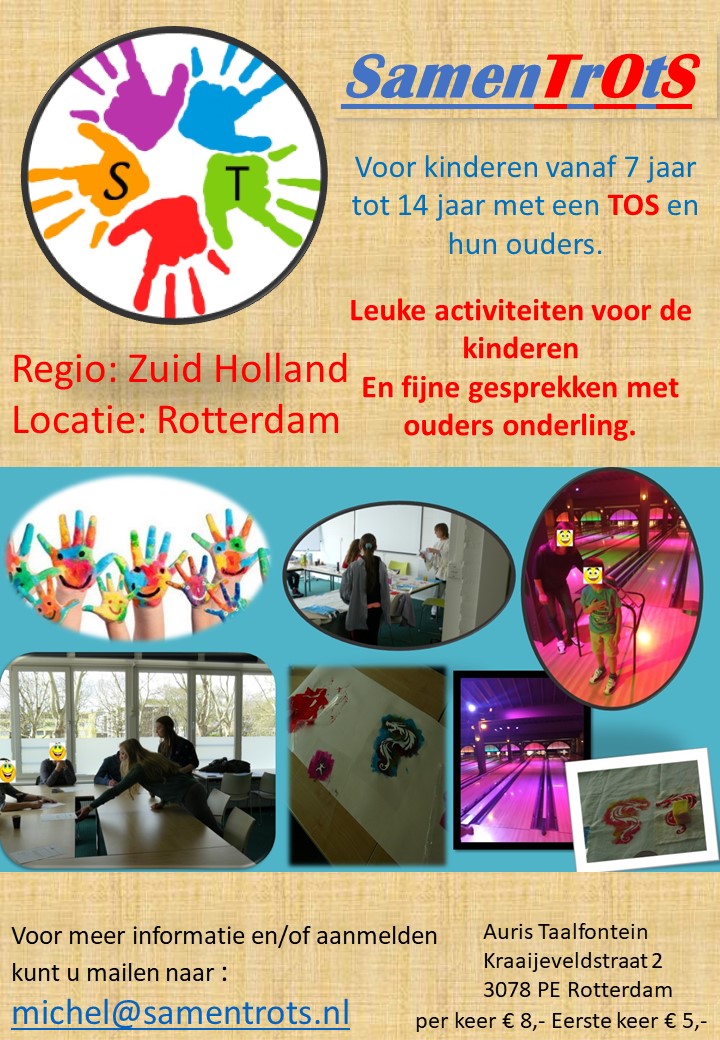 Wereld TOS Dag 2025 – Samen TrOtS voor iedereen met TOS,